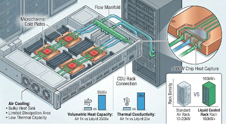 Navigating the Server Cooling Challenge: Liquid vs. Air in High-Density ...
